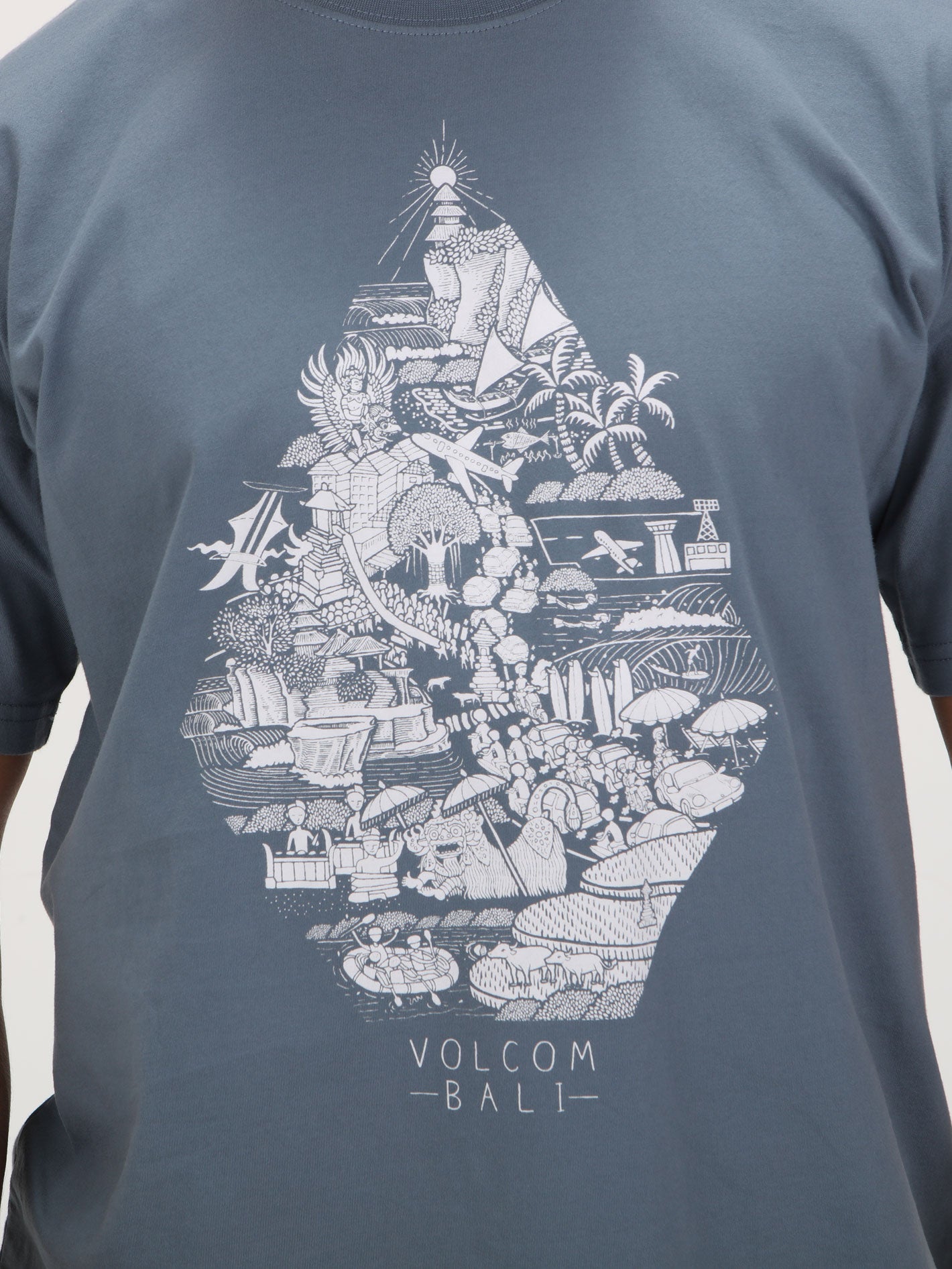 Volcom Bali Daily Tee - Blue Mirage – Volcom Indonesia Online Store